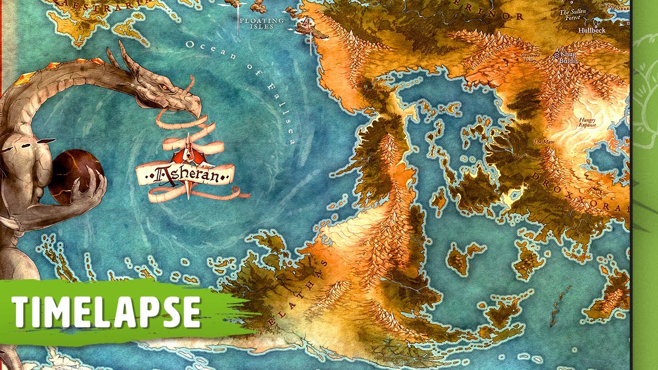 How I Went From Zero to Masterpiece - Watch the full Fantasy Map Speed Paint!