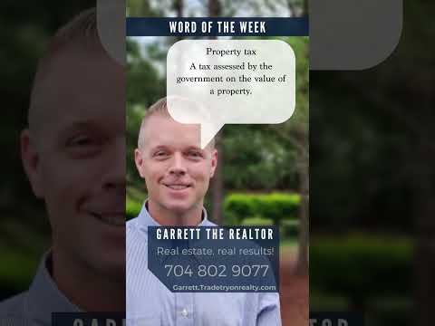 This Word of the Week Wednesday is brought to you by the letter P for Property tax!