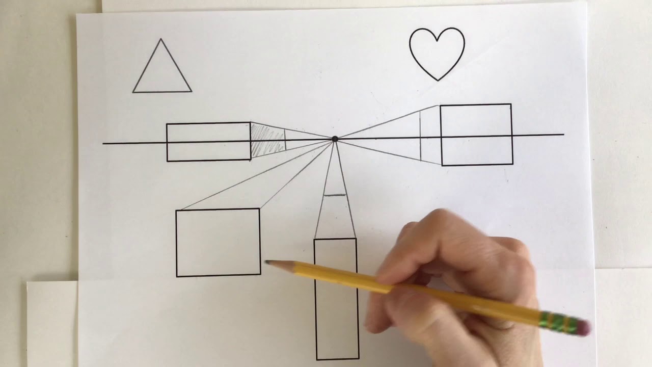 Drawing Geometric Shapes with 1 Point Perspective