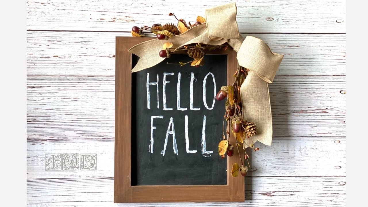 A DIY Chalkboard Sign for Every Season with IOD Stamps and Wood Gallery Blanks