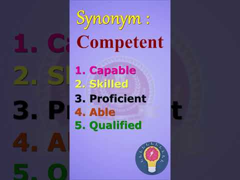 How to learn Vocabulary | Synonyms of Competent| |in different ways | Vocabulary SSC