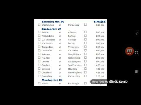 #NFL #ESPN week 8 2019 picks