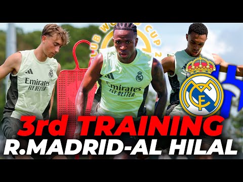 REAL MADRID TRAINING IN FLORIDA without MBAPPÉ before REAL MADRID vs. AL HILAL