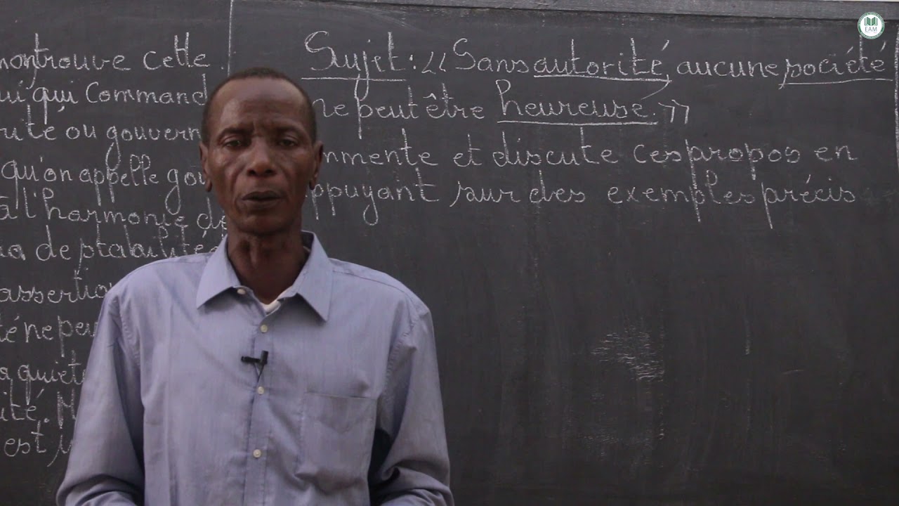 Exercice - Terminale lettre - Français : dissertation : le pouvoir/Mr.SISSOKO