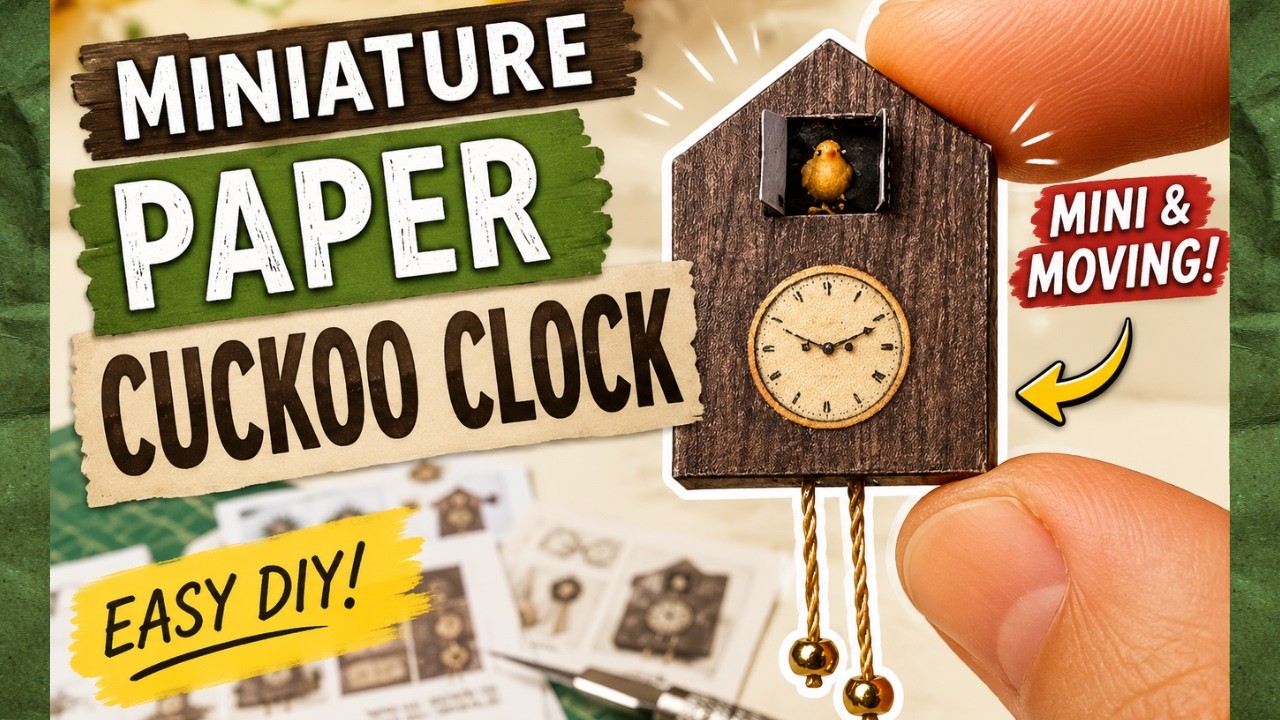 Miniature Cuckoo Clock DIY - Printable