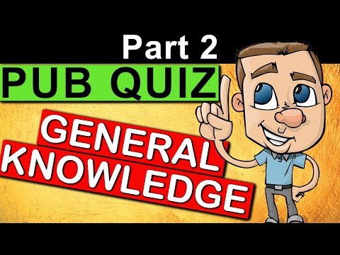 General Knowledge Pub Quiz – Part 2 [2022] Virtual Trivia Night