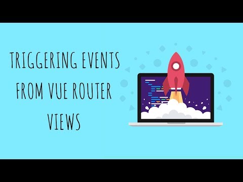 How to Bubble up events in VueJS when using Vue Router