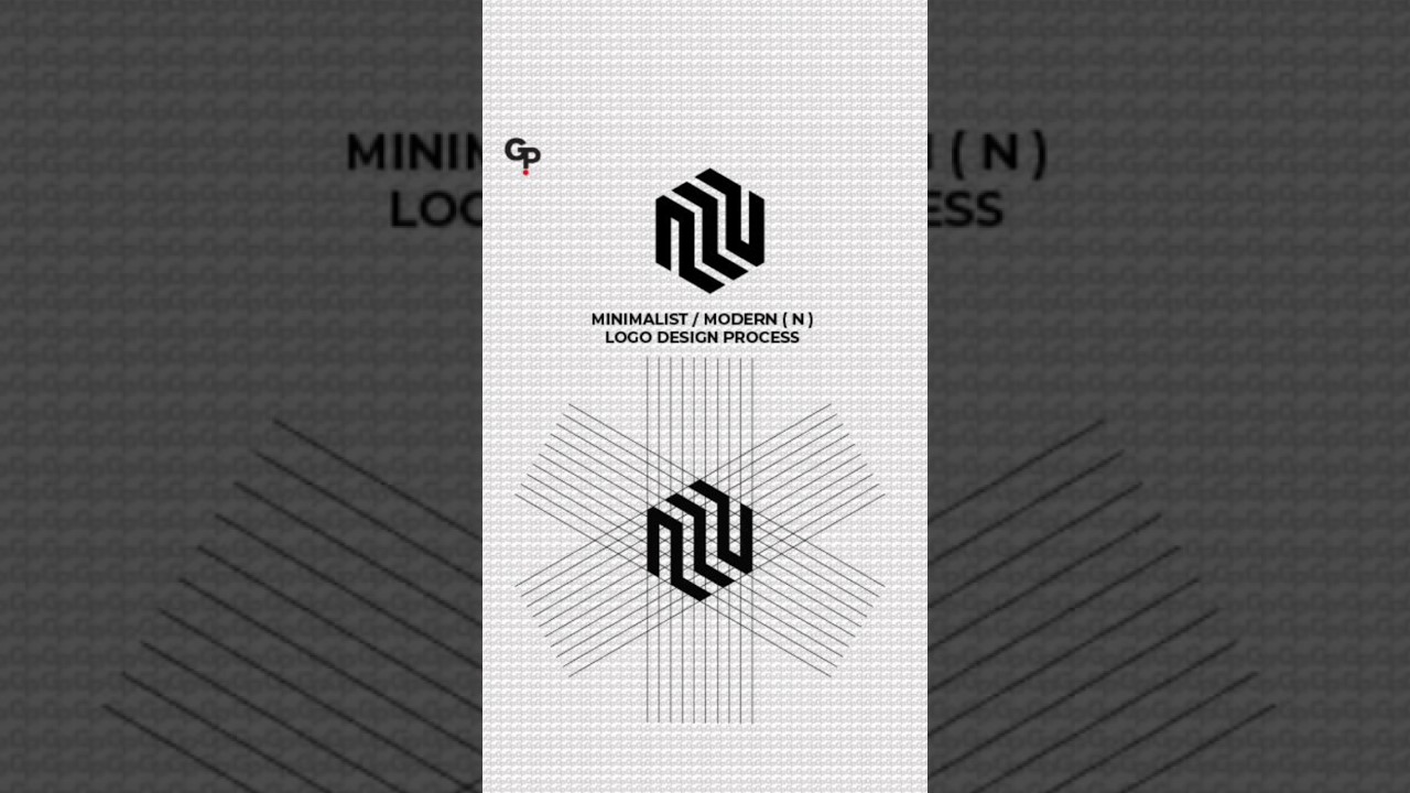 Minimalist | Modern N Logo Design Process in Adobe Illustrator | Illustrator Tutorial #logodesign