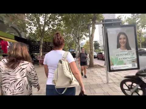 Walking From Tirana International Hotel To My Favorite ATM Machine That Charged NO Fees.