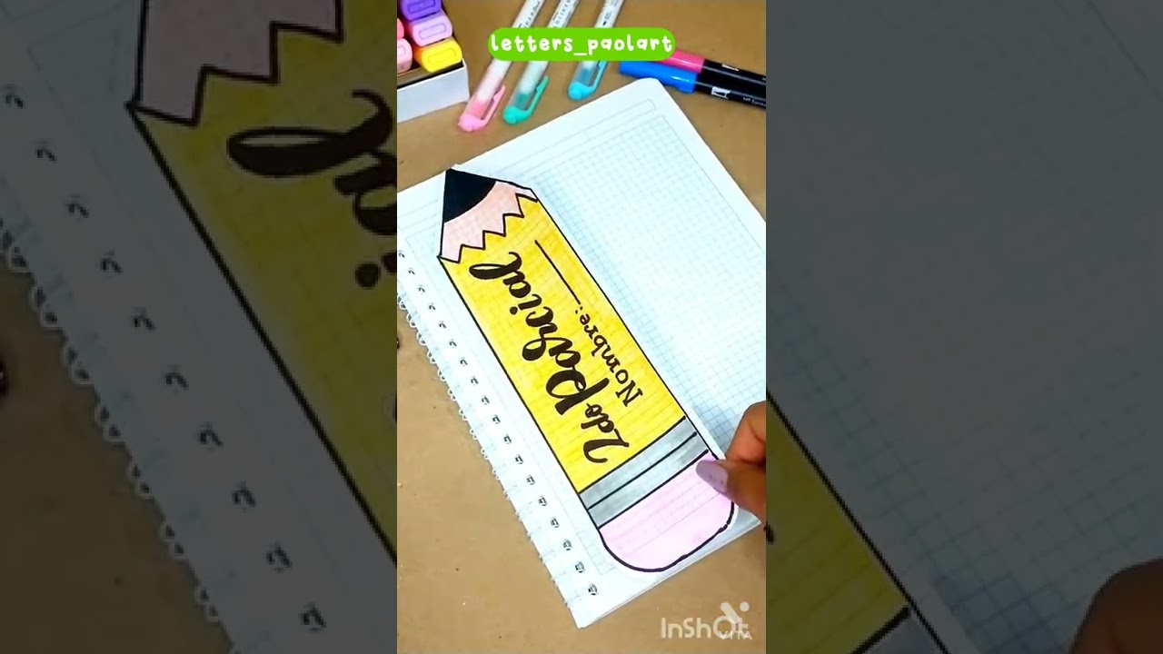 separadores bonitos#shorts #portadas #separadores #plumones