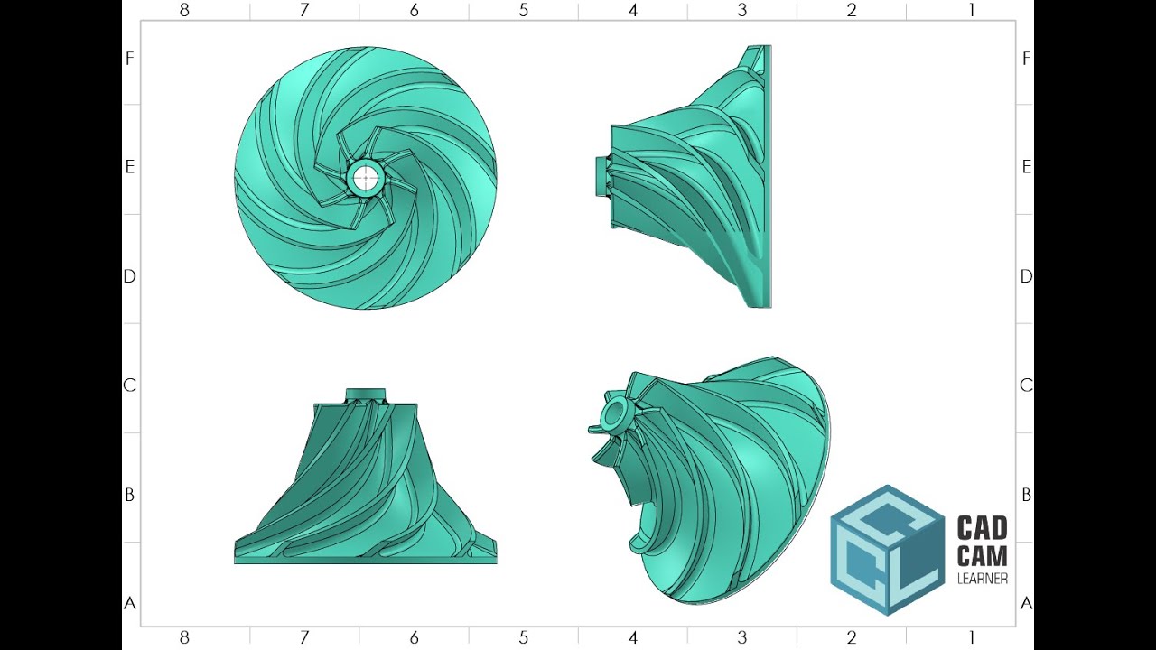 Solidworks Tutorial I Design Impeller in Solidworks I Part I Assembly I Exercise I Design I CAD