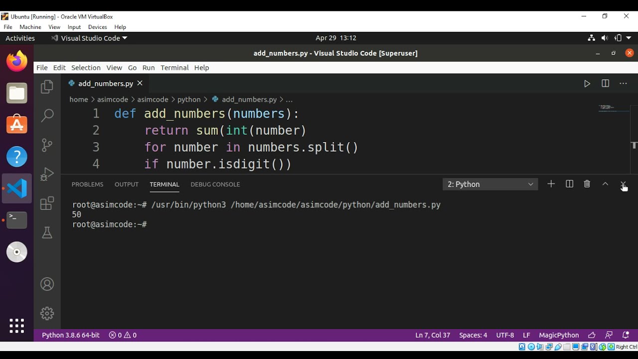 Python program to sum digits present in the string