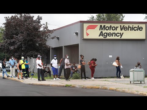 NJ MVC reopens to long lines