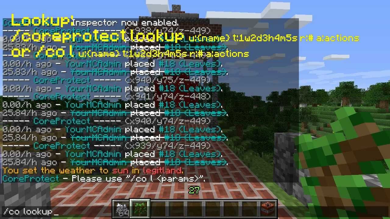CoreProtect 2 - Plugin Tutorial for Bukkit