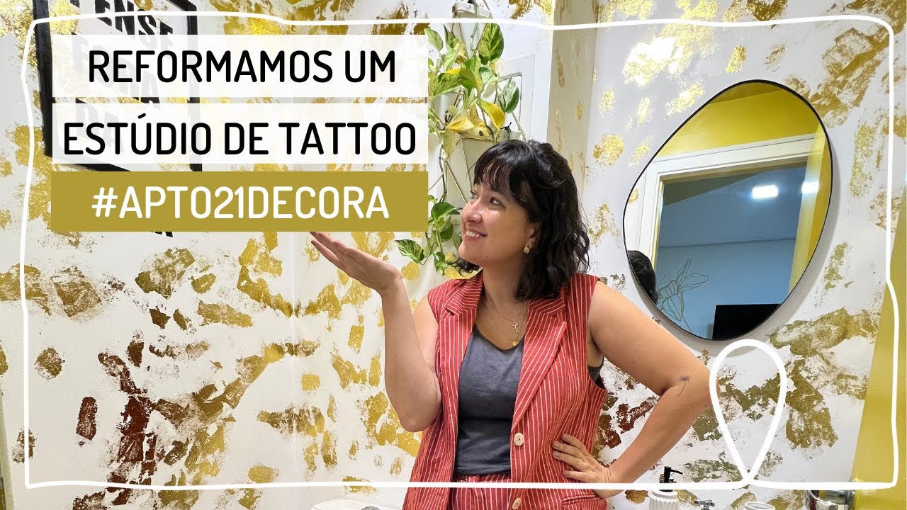 Decoramos um estúdio de Tatuagem com ideias simples e lindas! | #Apto21Decora