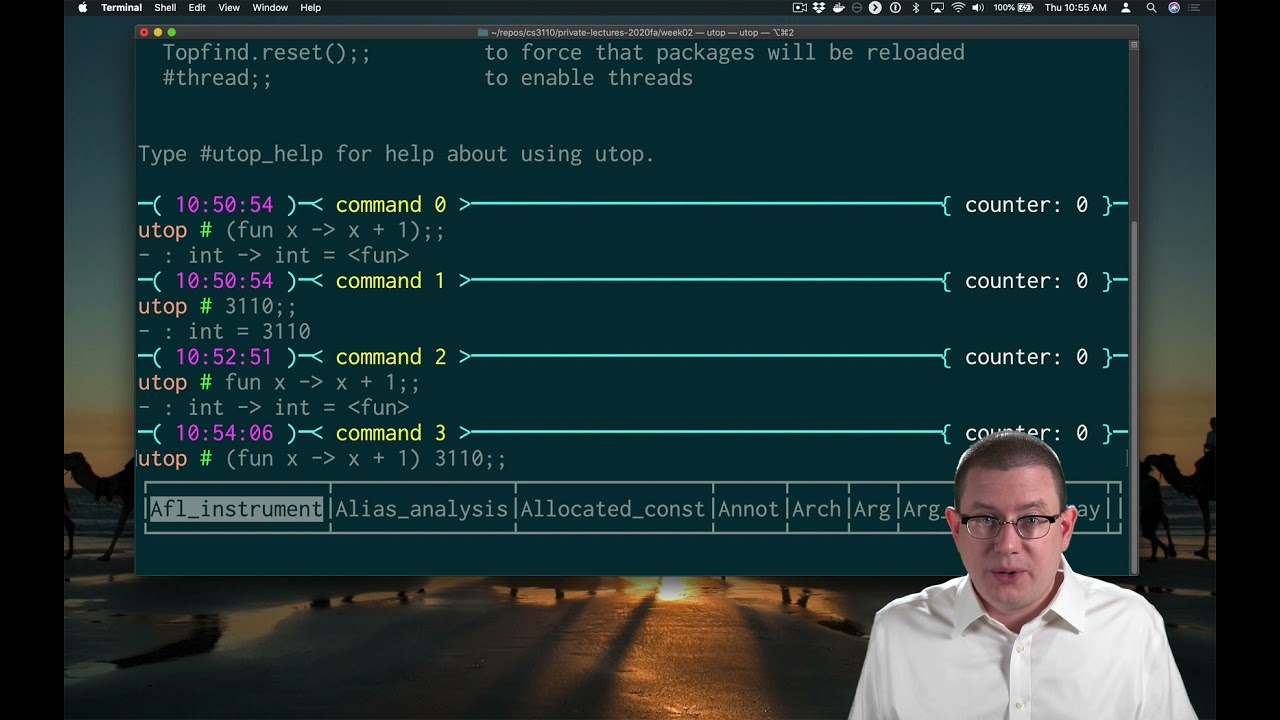Anonymous Functions | OCaml Programming | Chapter 2 Video 8