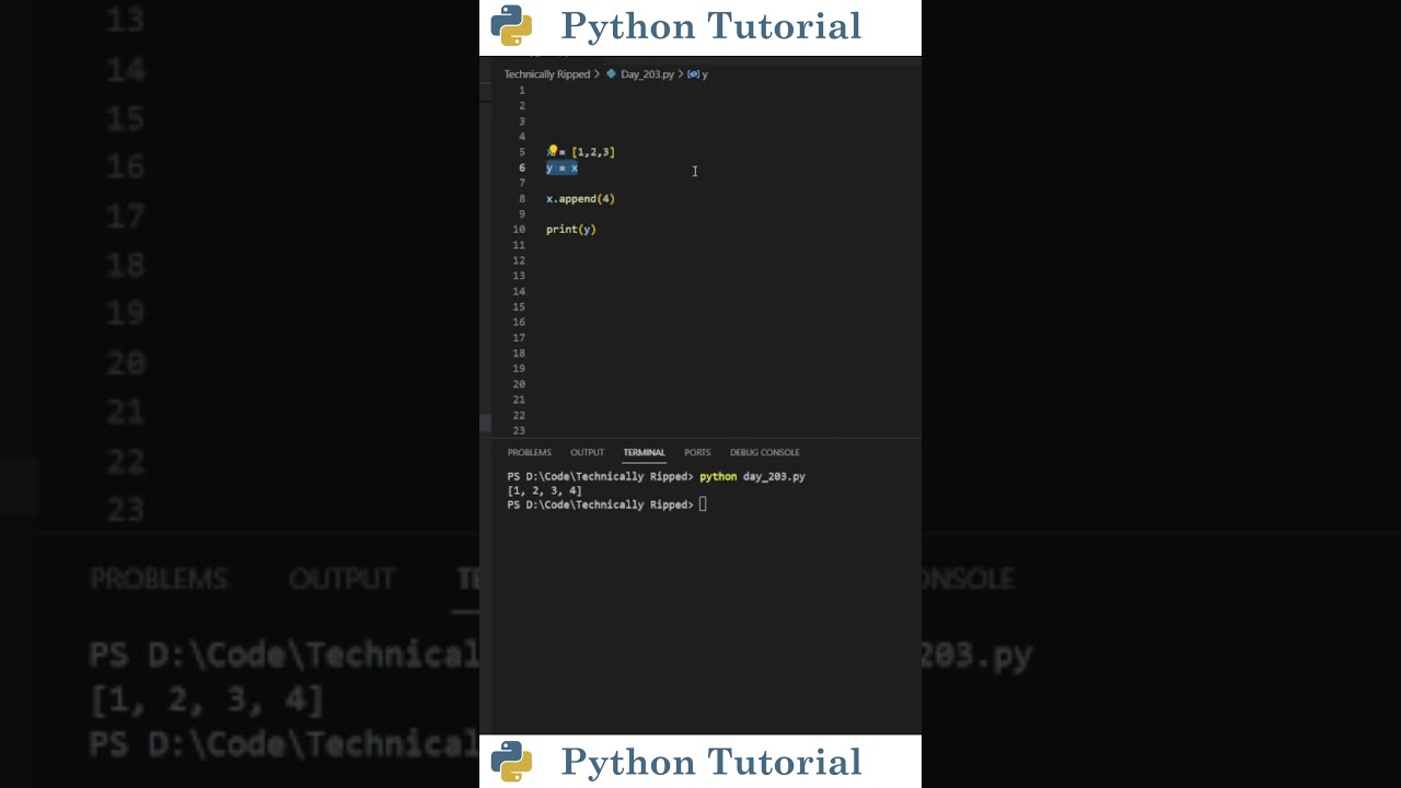 Copying Lists In Python | Python Tutorial
