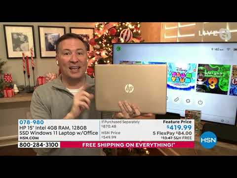 HP 15" Intel Celeron 4GB RAM 128GB SSD Windows 11 Laptop...