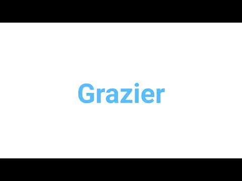 How to Pronounce grazier #grazier #english #words