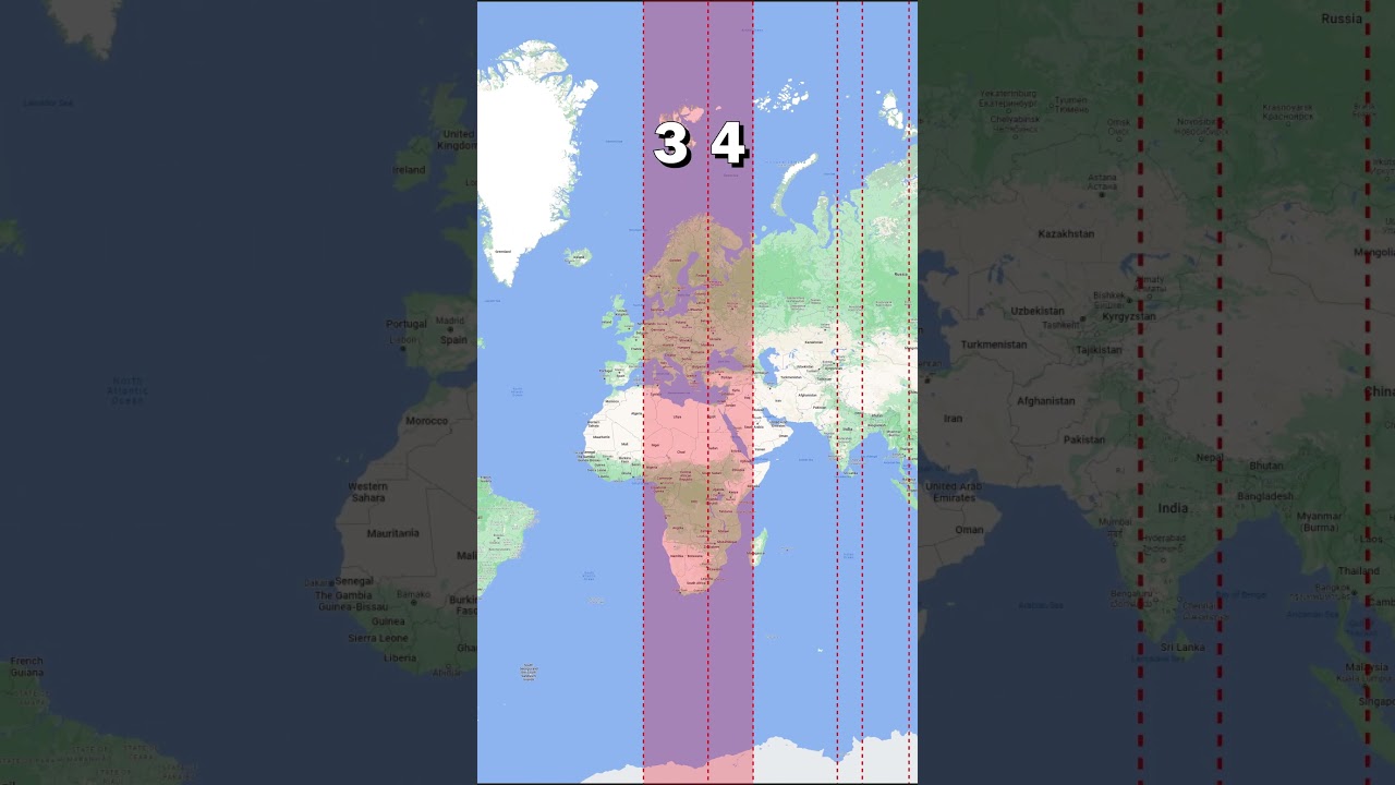 Each section with 10% of World's population