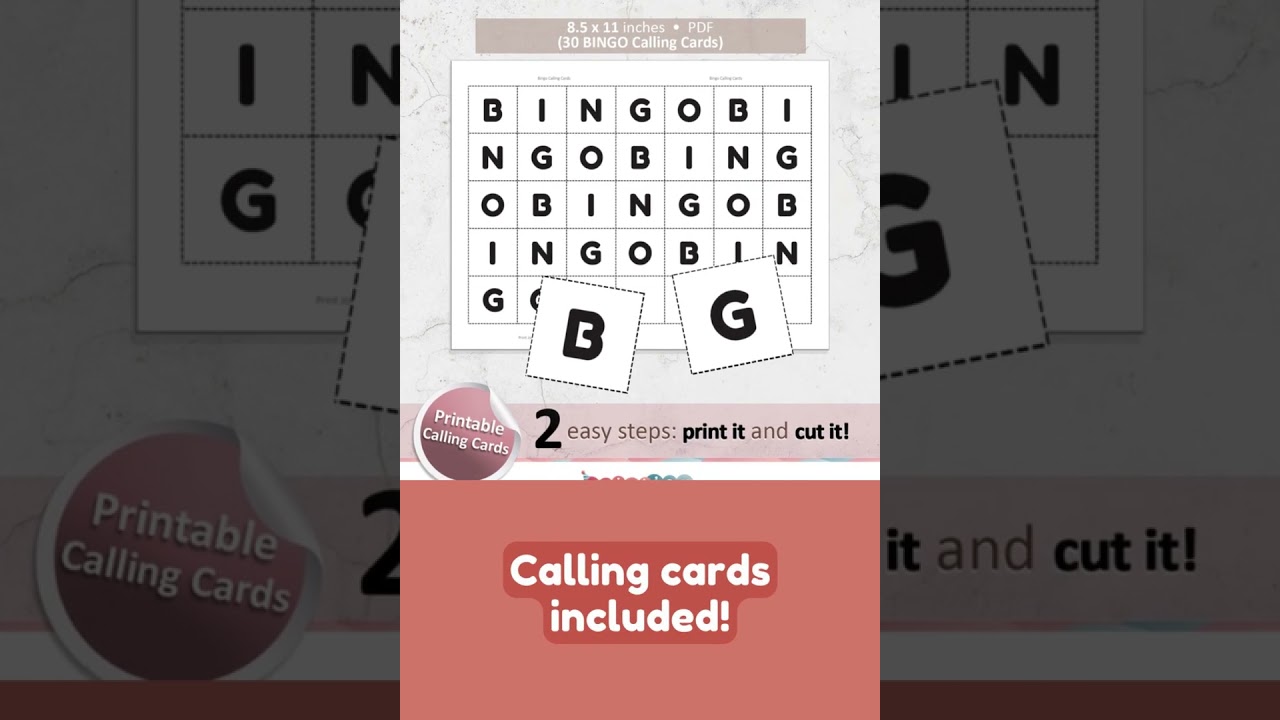 Printable Bridal Shower Bingo Game: Add Fun and Excitement to Your Celebration! 💍