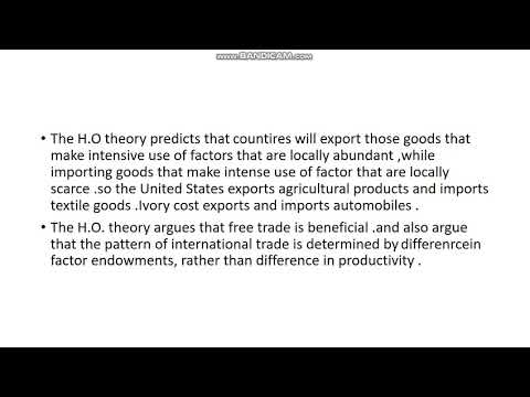 modern theory of international trade