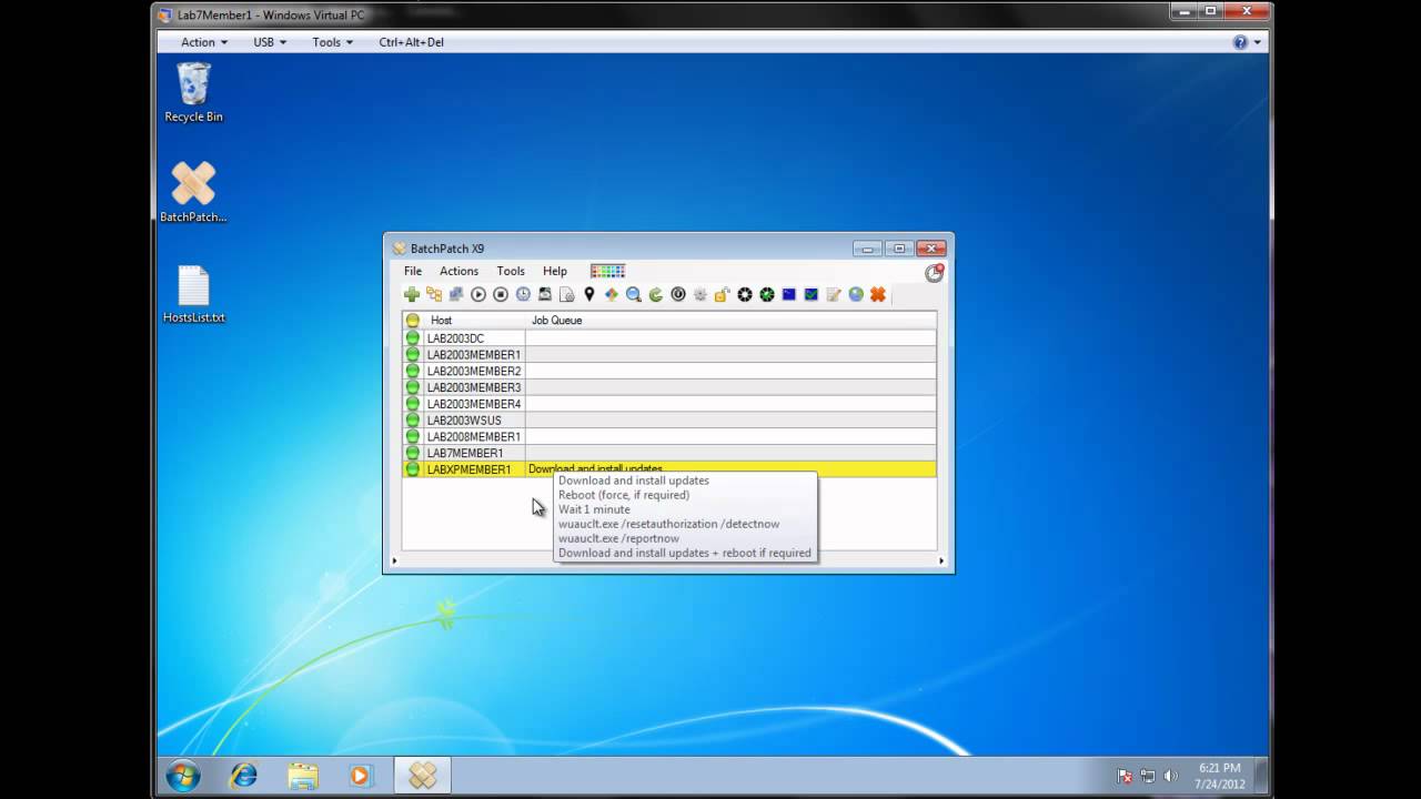 Using the Job Queue - BatchPatch Tutorial