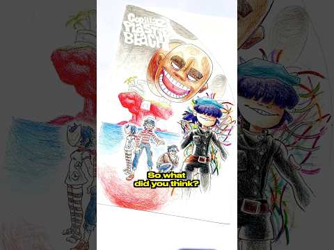 Drawing Every Artists from my Spotify Wrapped (Gorillaz)