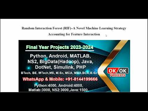 Random Interaction Forest RIF–A Novel Machine Learning Strategy Accounting for Feature Interaction