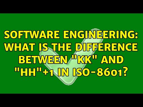 Software Engineering: What is the difference between "kk" and "HH"+1 in ISO-8601?