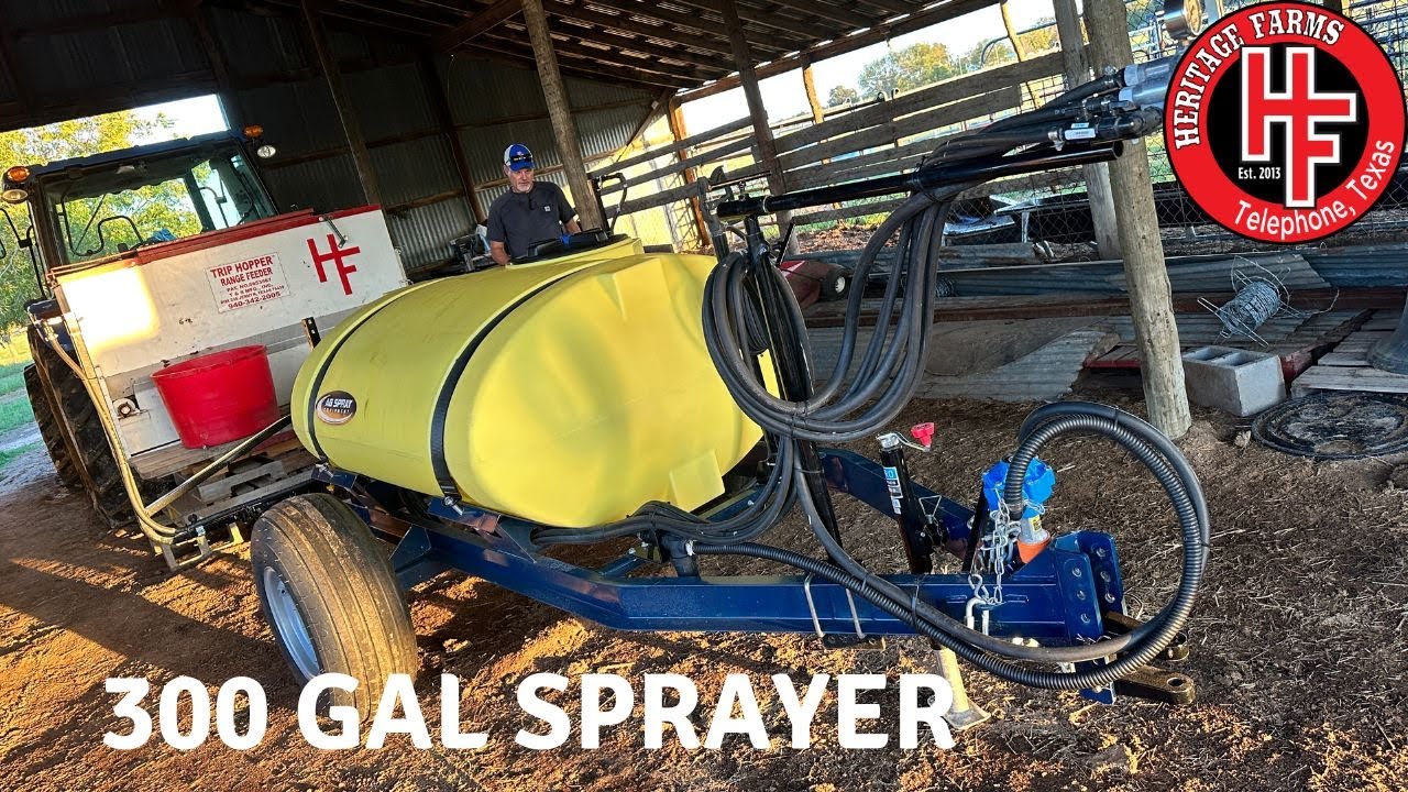 Ag Sprayer,  300 Gallon Spray Trailer,  Boomless.