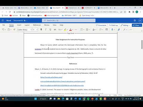 How to Create a 7th ed. APA References Page in Microsoft 365