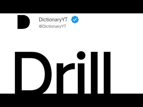 Drill Meaning in English
