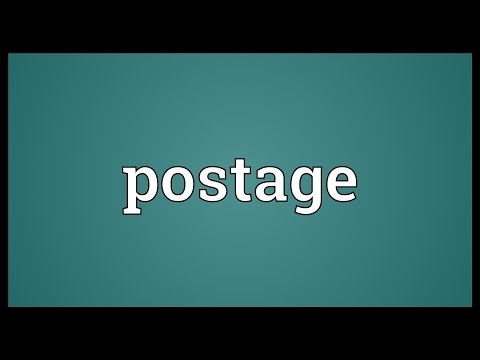 Postage Meaning