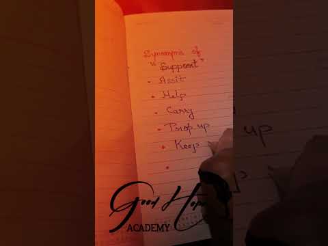 #synonyms of "support" #@goodhope_.academy