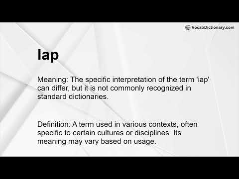 Iap Meaning