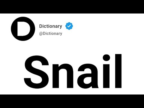 Snail Meaning In English