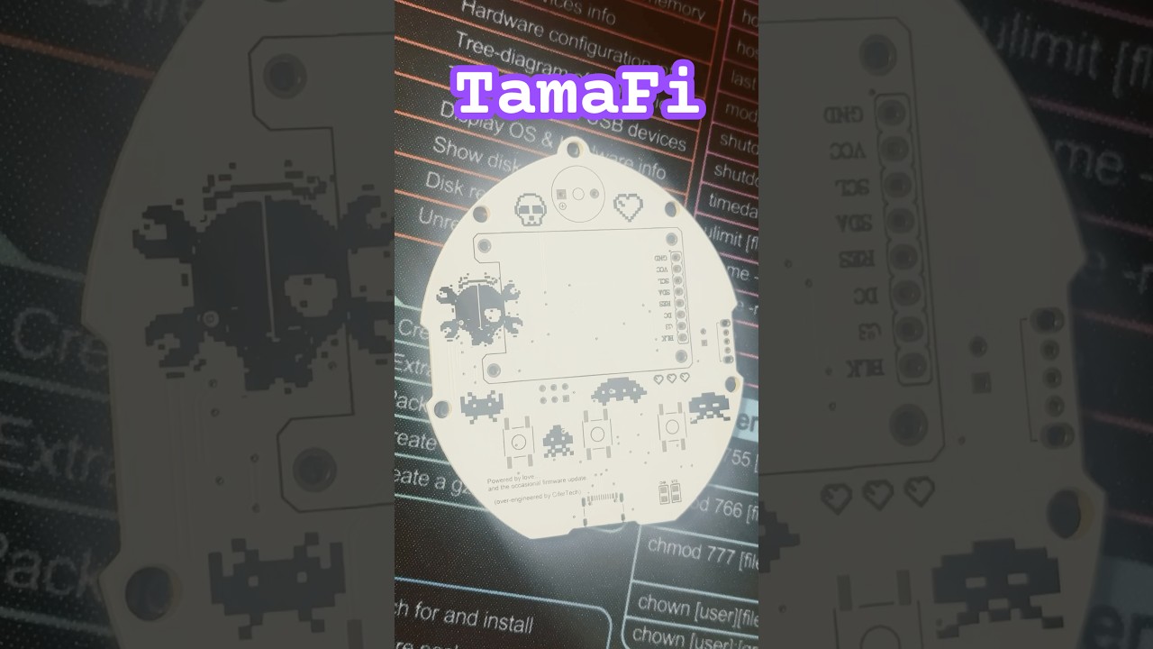 Cifertech’s Tamafi Project PCB @techcifer #esp32 #cybersecurity #github #project #tamagotchi