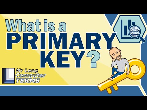 Mr Long Computer Terms | What is a Primary Key?