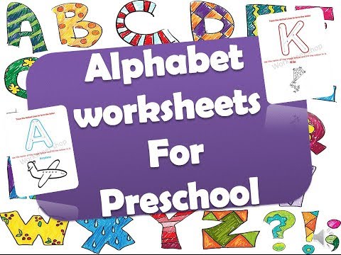 Handwriting practice worksheets for preschoolers, free introduction of alphabets preschoolers