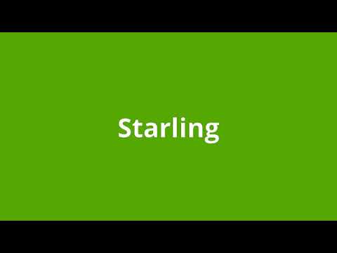 what is the meaning of Starling