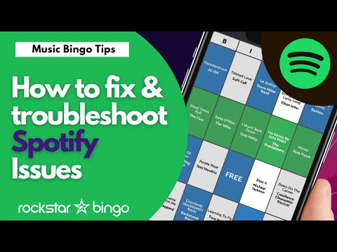 How to fix troubleshoot Spotify Issues with music bingo games not playing music