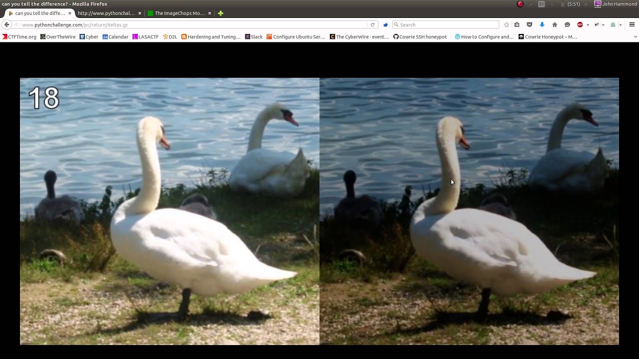 Python Challenge! 18 What's the difference?!