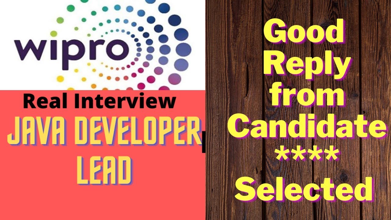 Java developer lead interview recording Wipro, java question and answer