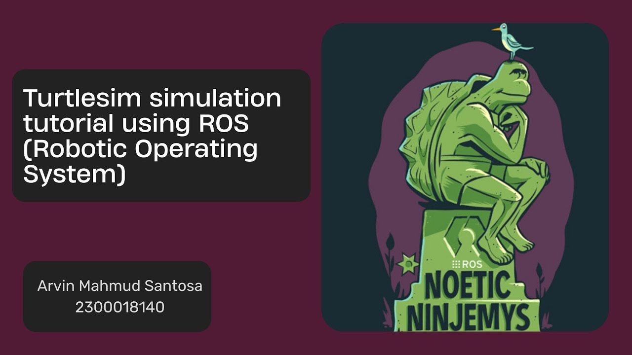 Turtlesim simulation tutorial using ROS (Robotic Operating System)