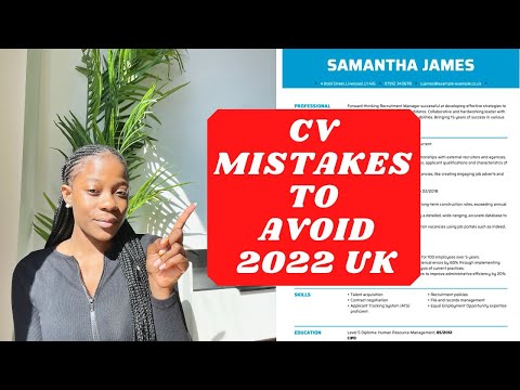 5 CV Mistakes to avoid 2022 | how to beat ATS IN UK