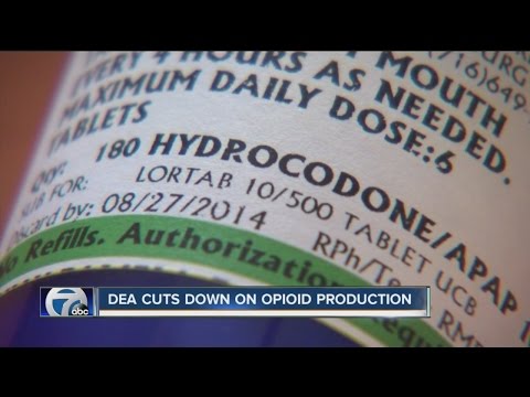 The DEA is cutting opioid production by 25%