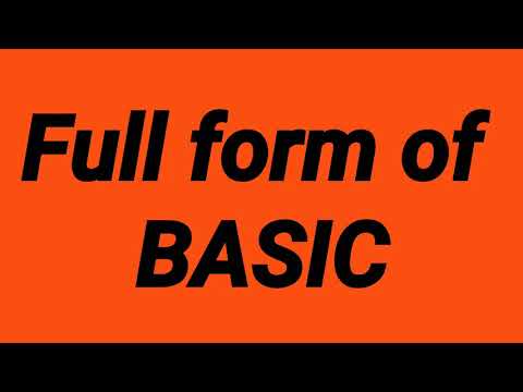 Full form of BASIC! // What is full form of BASIC? // BASIC ka fullform kya he?