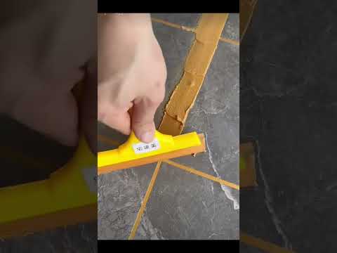 tile floor and wall grout technique