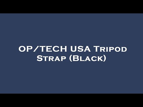 OP/TECH USA Tripod Strap (Black) Amazon Review